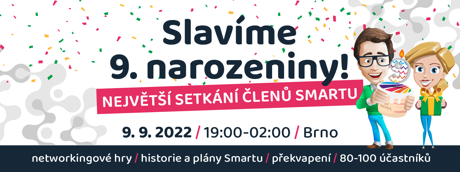 Networkingový večírek, pátek 9.9.2022, Brno -… | Smart Network